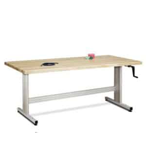 Clinton Maple 72"L Therapy Table w/ Adj Height - Venture Medical